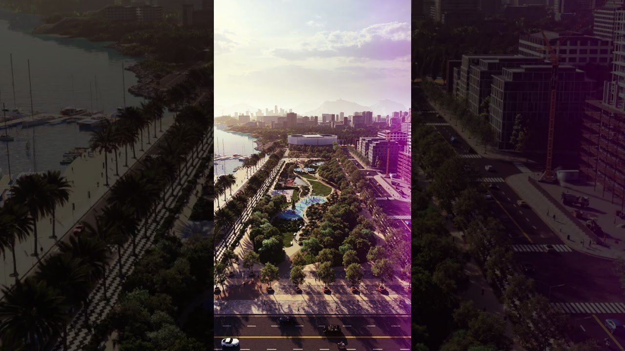 Views for days 🌆 | #architecture #landscape #3danimation