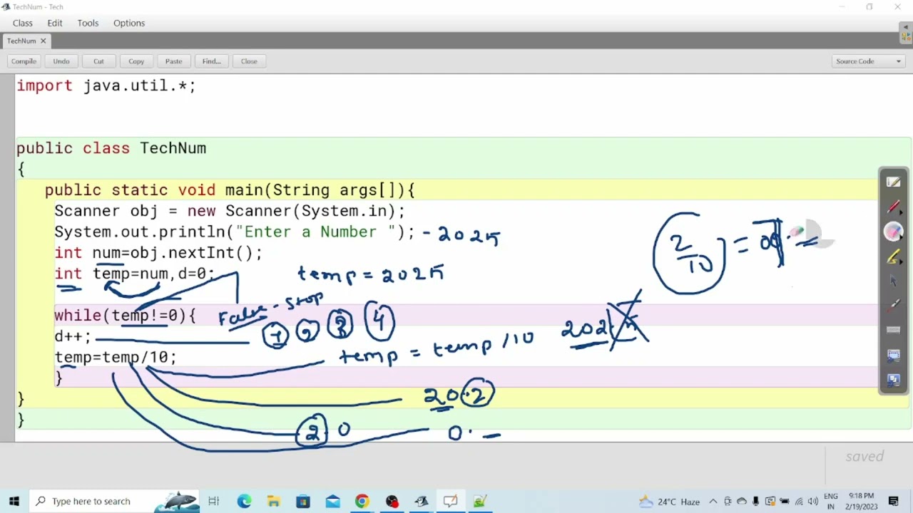 Tech Number program in java