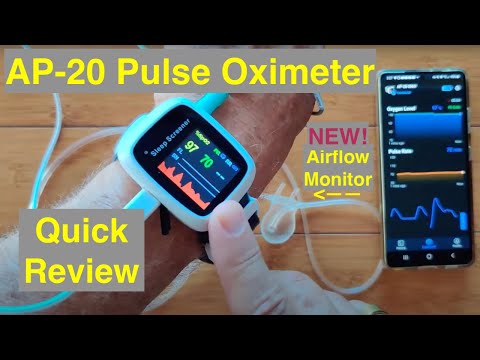 Vibeat AP-20 Wrist Pulse Oximeter and Oral-Nasal Airflow Sleep Disturbance Screener: Quick Overview