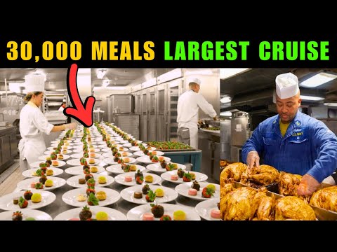 How The Largest Cruise Ship Makes 30,000 Meals Every Day
