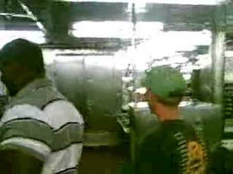 Going through a cruise ships kitchen on the carnival ecstacy