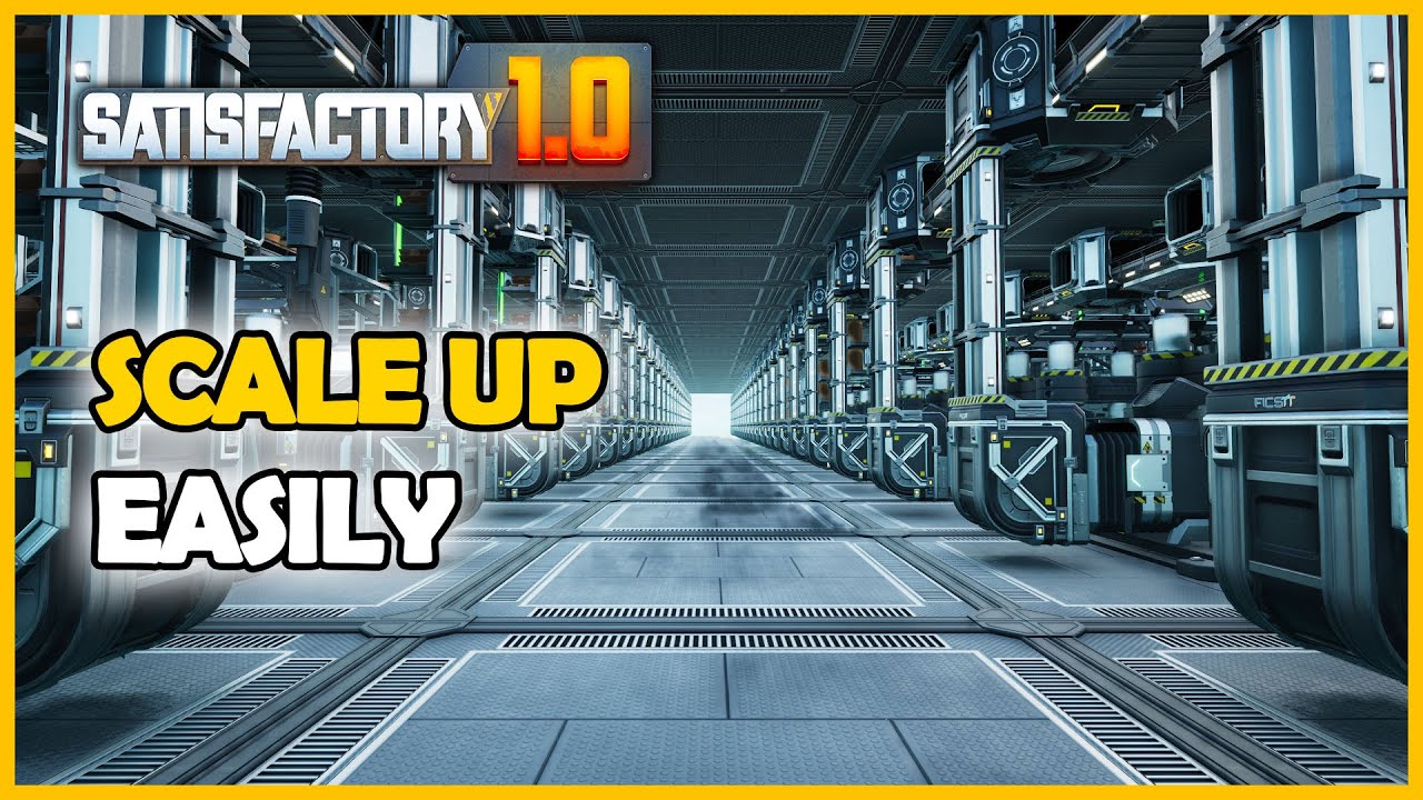 Easiest SCALEABLE modular factory pattern - Satisfactory 1.0 Tips & Tricks