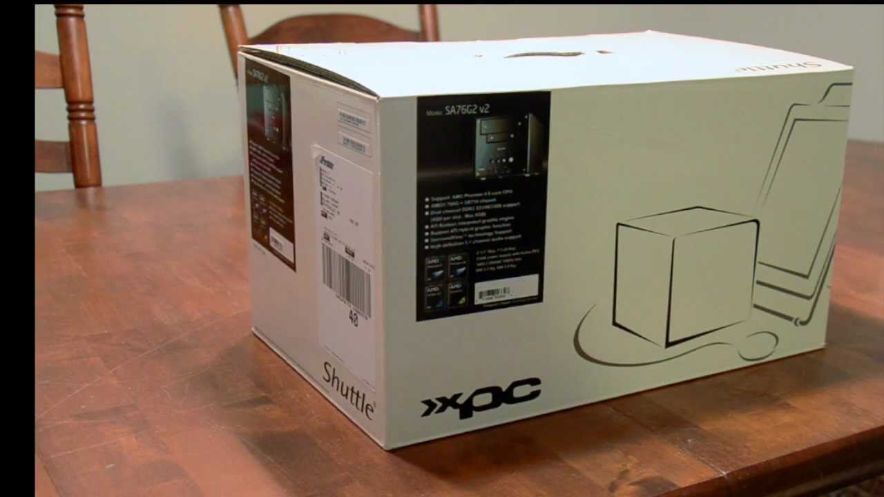 Shuttle PC SA76G2 V2 Unboxing