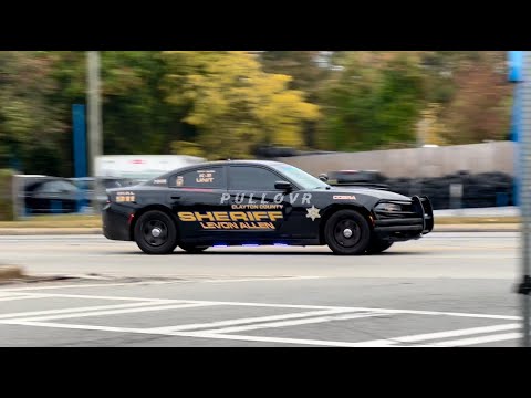 Clayton County Sheriffs Office slicktop K9 unit responding code 3