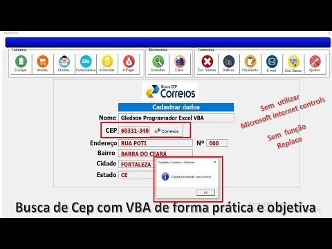 Busca Cep no Site do Correios com VBA | Acessar Cep do Site Correios Com VBA
