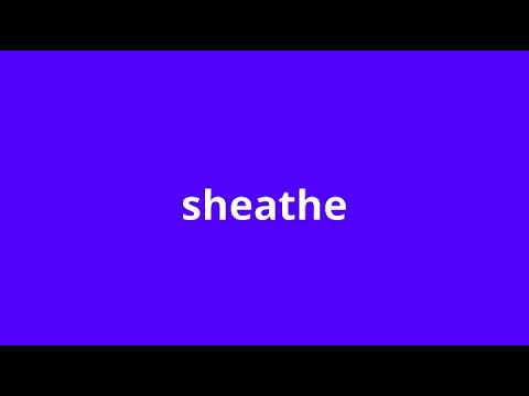 what is the meaning of sheathe