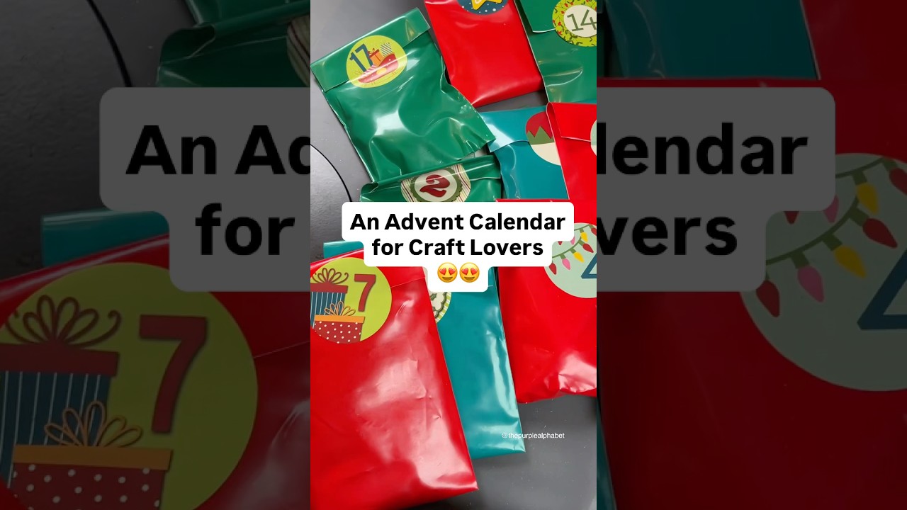 Advent Calendar for Crafters! #activitiesforkids #diy #adventcalendar