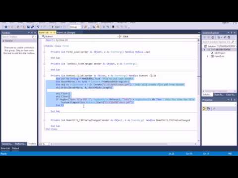 Base64 To PDF VB.Net