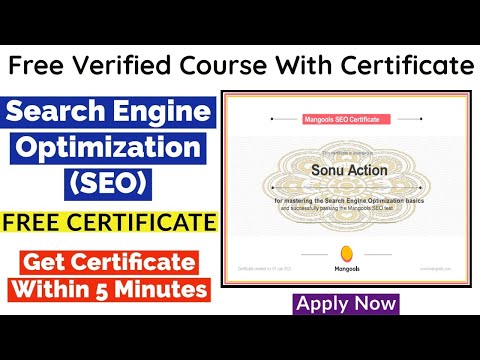 SEO Free Certification Course | Search Engine Optimization | Free Certificate