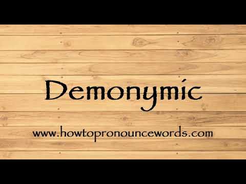 How To Pronounce Demonymic ? How To say Demonymic New Video