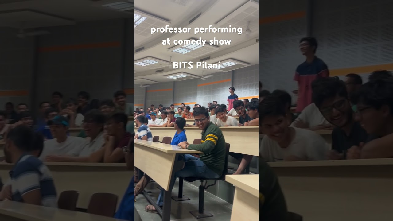 BITS Pilani professor performing at comedy show #bits #bitspilani #comedy #professor #bitsat2025