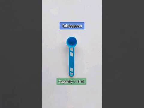 Difference between a teaspoon & a tablespoon | #shorts