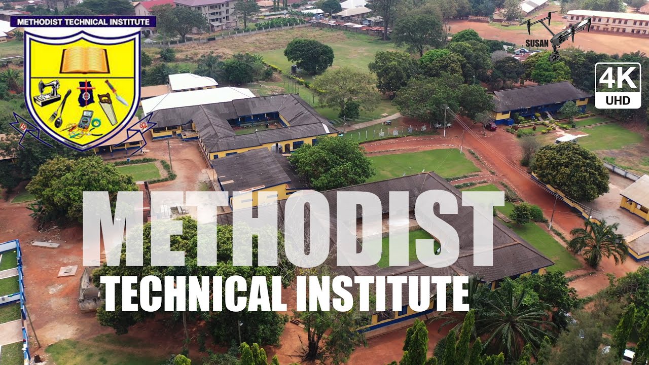 Methodist Technical Institute MTI Kumasi Kwadaso Aerial View 4K