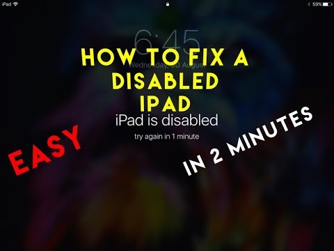 How to fix a disabled iPad or iPhone without iTunes