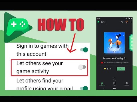 Enable Let others see your game activity Settings in Google Play Games