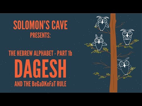 Dagesh and the BeGaDKeFaT rule