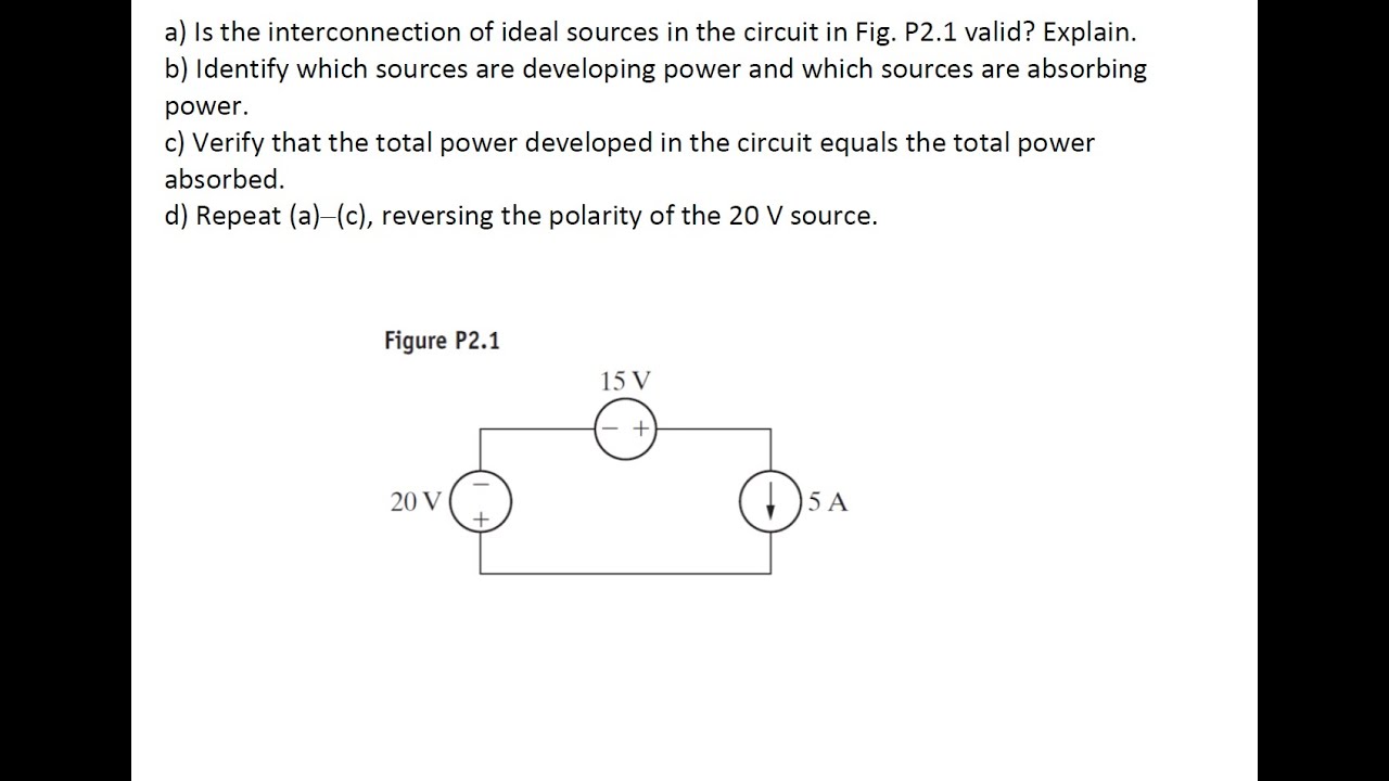 Linear Circuit 1, Exercise 1, Question 3