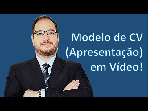 Modelo de CV (Apresentação) em Vídeo!