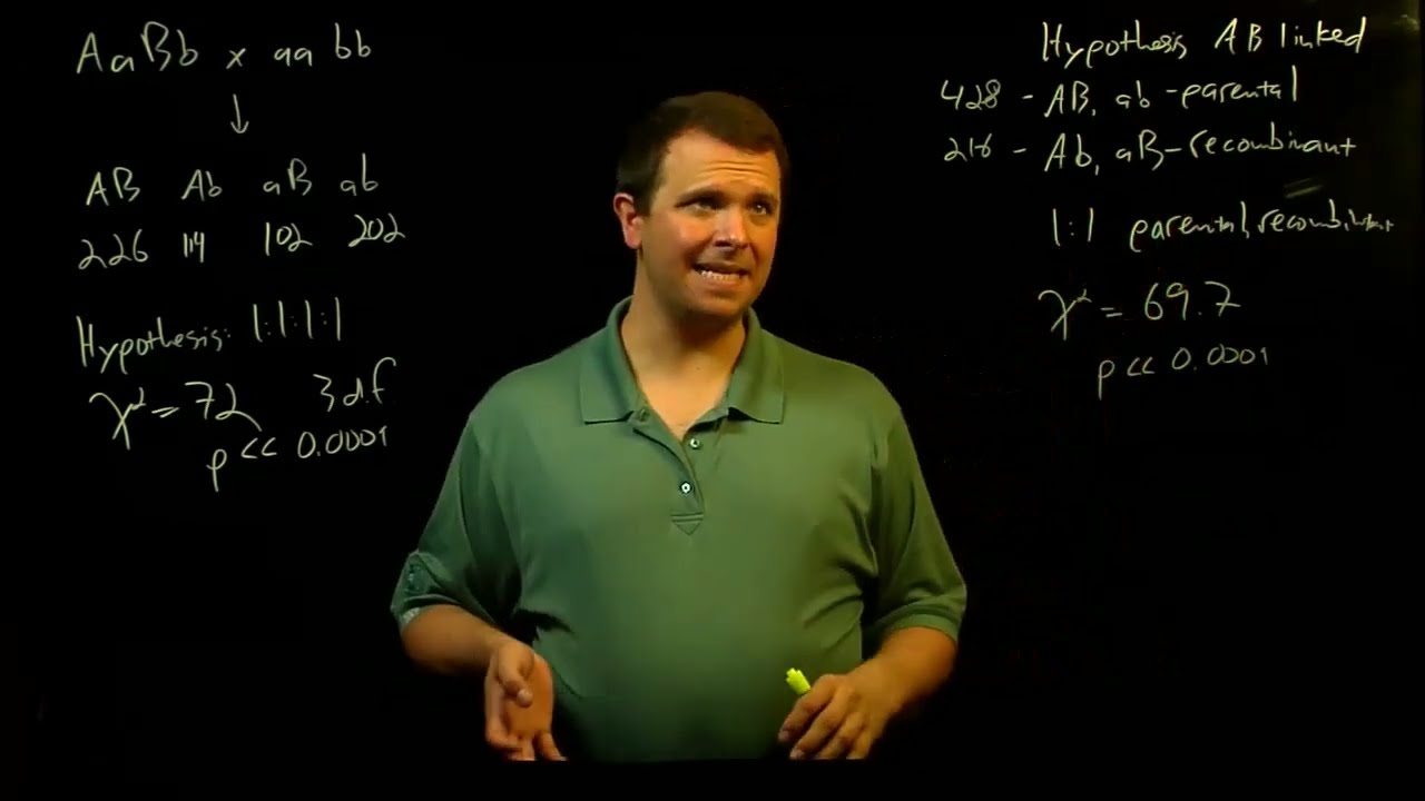 Detecting linkage with the chi-squared method