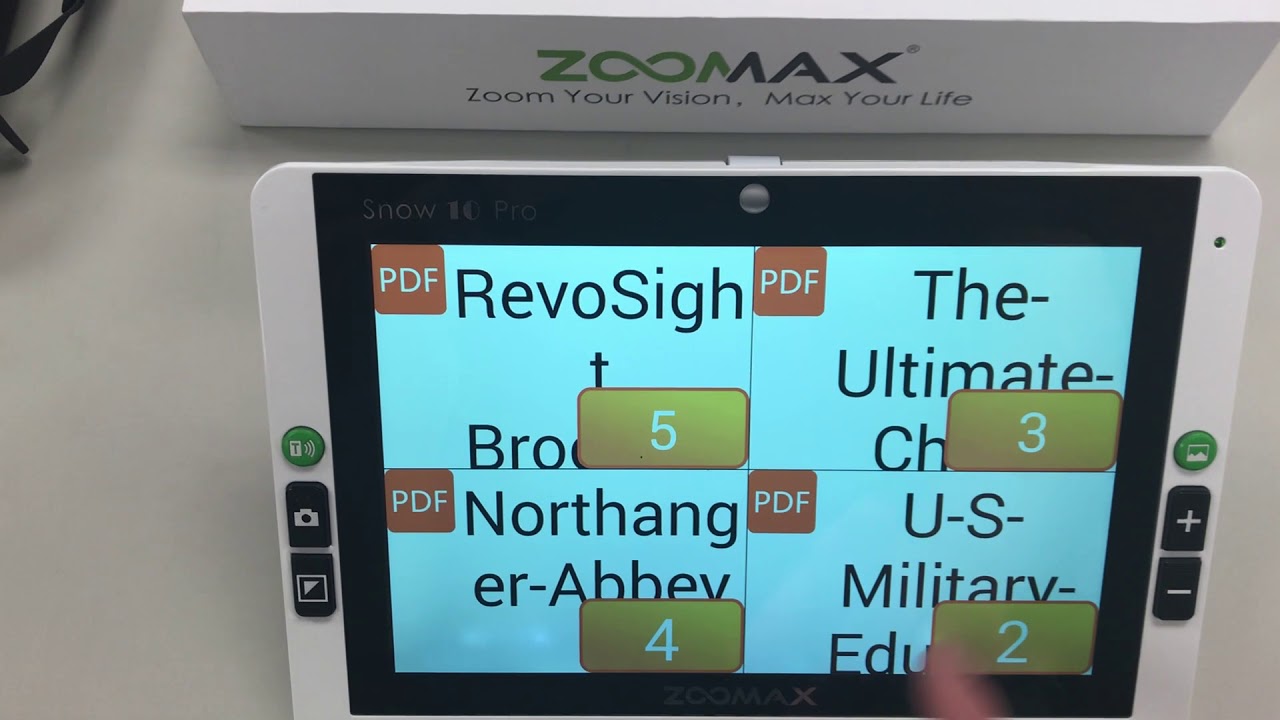 Converting a PDF file into speech with Snow 10 Pro