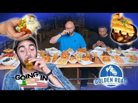 Ordering EVERY Beer & Food at Golden Road Brewery | Going In