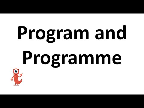Program or Programme?