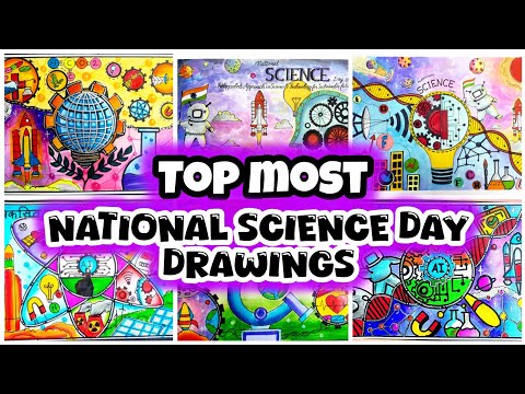National Science Day Drawing Ideas | Best Posters on Science Day for competition #nationalscienceday