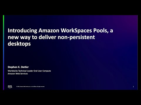 Getting started with Amazon WorkSpaces Pools | Amazon Web Services