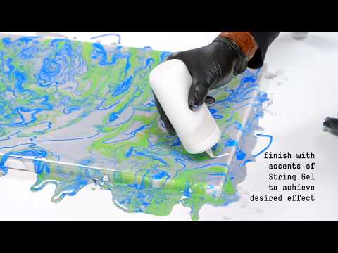 Liquitex String Gel Pouring Technique