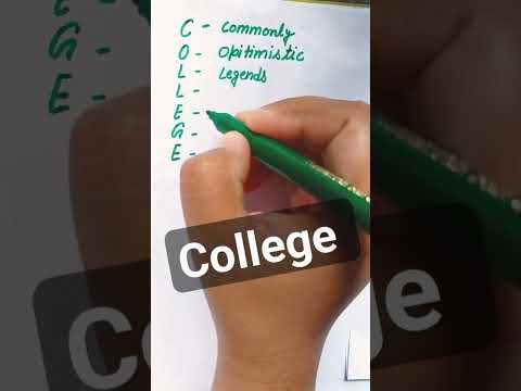 full form of college #college #fullform #trending #subscribe#like#shorts#short#words#wordexploration