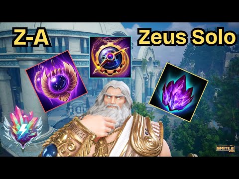 BAD BUILDS? | Diety ranked Zeus solo lane SMITE 2 | ranked Z-A series