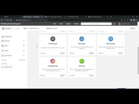 Facebook for Developers api genartor