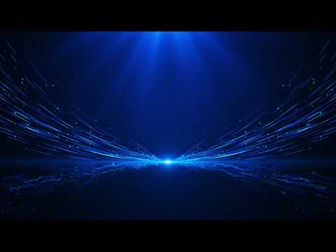 4K blue particle light sea level stage performance background