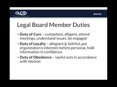 Introduction to being a Nonprofit Board Member