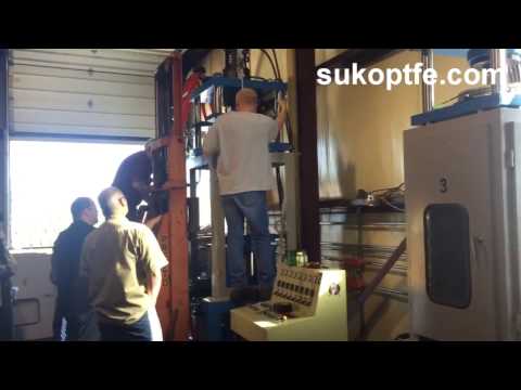 Polymer ptfe teflon Plastic Extrusion Machine.USA Install Video.