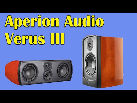 Aperion Audio Verus III V8B 8" Bookshelf & V6C Center Channel
