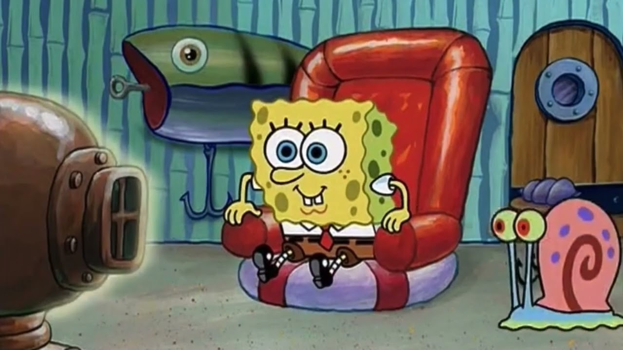 SpongeBob Watching Sea Anemone