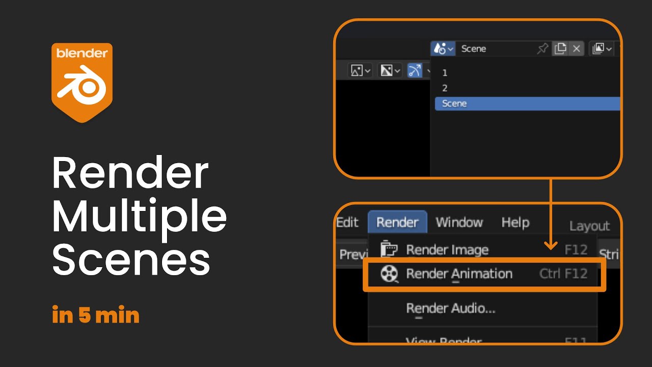 Batch Render Multiple Scenes using Blender Video Editor