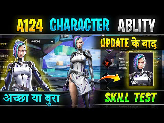 Character: Free Fire MAX में A124 कैरेक्टर: ताकत, कीमत और खरीदने की जानकारी पर एक नजर