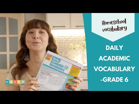 Using Daily Academic Vocabulary 6 - review, a lesson example and games