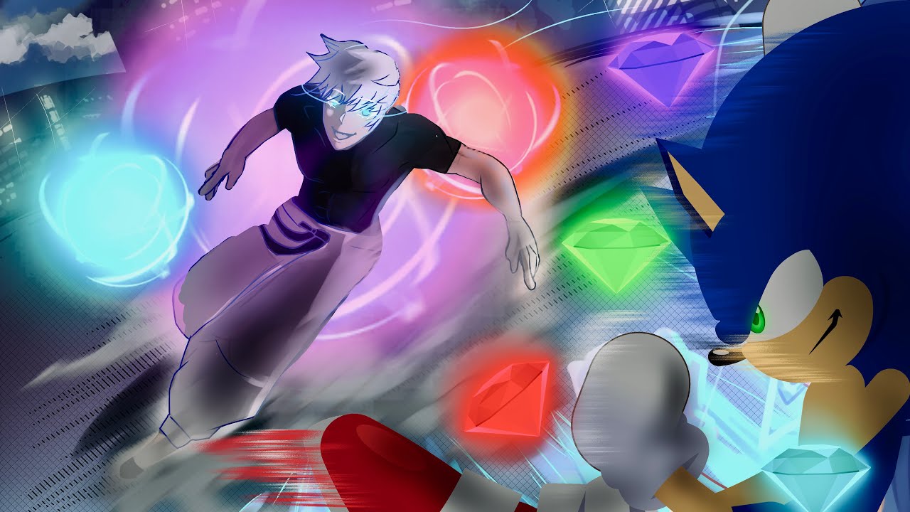 Sonic The Hedgehog Vs Gojo Satoru: STICK NODES!