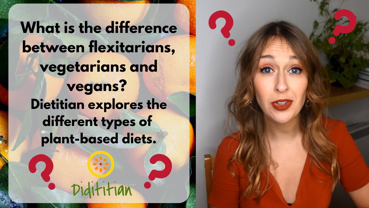 The difference between flexitarians, vegetarians & vegans | Different types of plant-based diets.