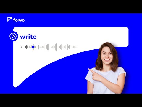 How to pronounce write in English