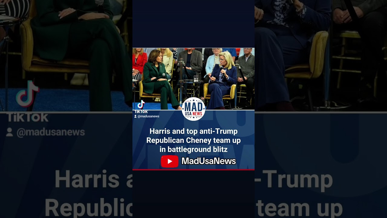 Harris and top anti-TrumpRepublican Cheney team upin battleground blitz#breakingnews #madusanews