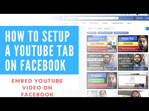 How to setup a YouTube tab on Facebook 2020 [Youtube Video Embeds]