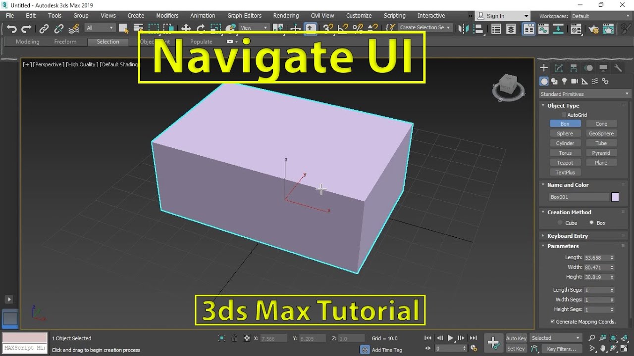 Navigate UI | 3ds Max Hindi Tutorial | Study Edutech
