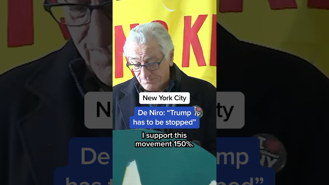 De Niro: 'Trump has to be stopped'