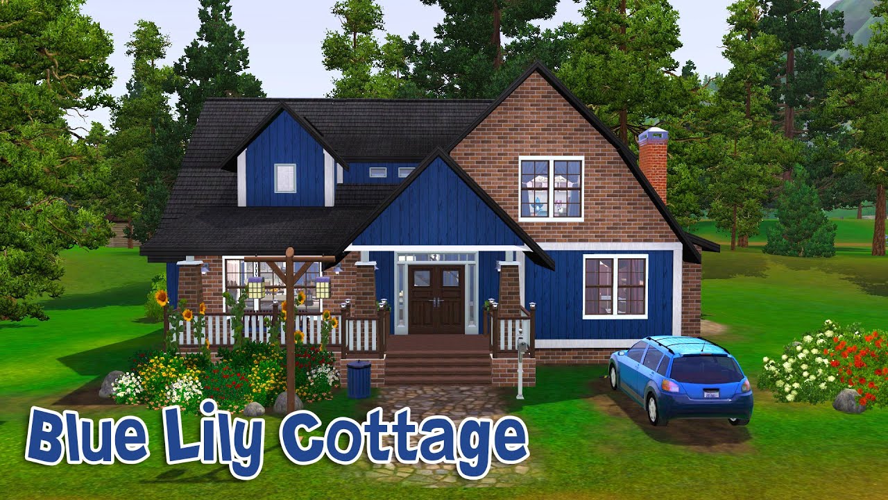 Blue Lily Cottage | The Sims 3 House Building | No CC