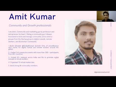 Alumni Talk - Amit Kumar - Building a community for sustainable travelers