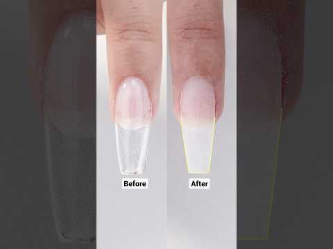 SHAPE TIPS! To file a coffin nail shape like a pro